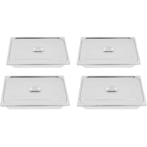 Hotel Pans Full Size 4 Pack with Lids, Stainless Steel Steam Pan - 0 ...