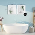 Relax Renew Botanical Leaves 2 Piece White Framed Print Under Glass Set ...