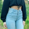 Jeans Womens Peach Hip Style Hip Lifting Sexy Style High Waist Stretch Jeans 2024 New Style