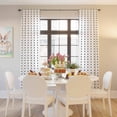 Balck White Faded Stripes Sheer Curtains for Living Room Bedroom ...