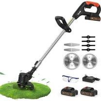 HART 40V Electric Weed Eater, 15-inch Cordless String Trimmer Kit with ...