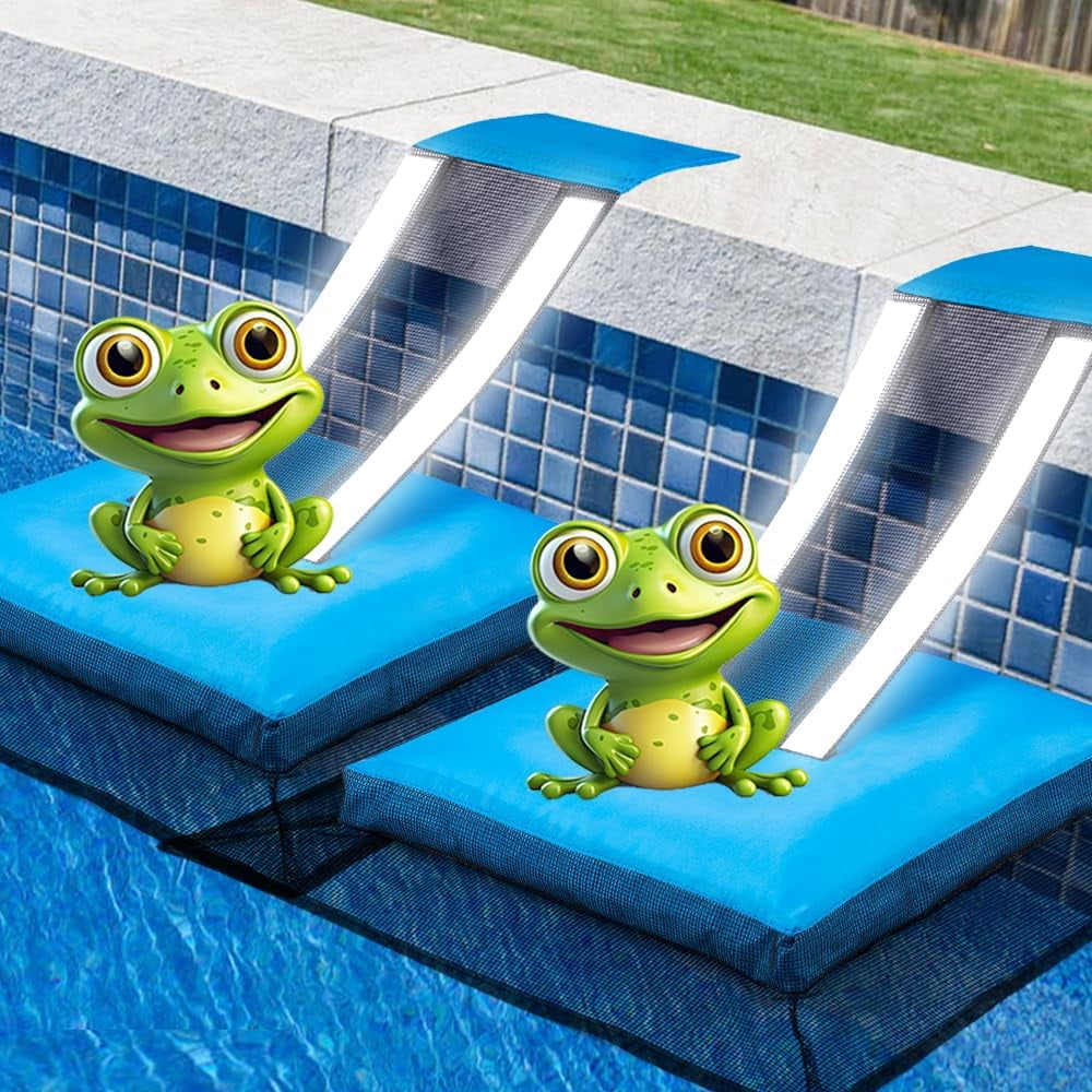 czcpp-2 Pack Pool Animal Critters Saver Escape Ramp, Critter Frog ...