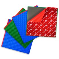 Creative QT MakerBase, Blue & Green, 4 Pack, 10”x10” Peel-and-Stick Toy ...