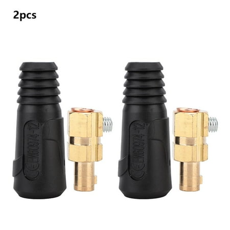 Cergrey 2pcs Copper Euro Style Welding Cable Quick Connector 200-400A ...