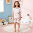 Boy Outfits Sets 2 Piece Homewear Floral Print Short Sleeve Shirts ...