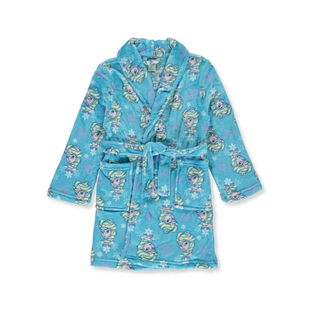 Disney Frozen Girls' Elsa Bath Robe - aqua/multi, 10 - 12 (Big Girls ...