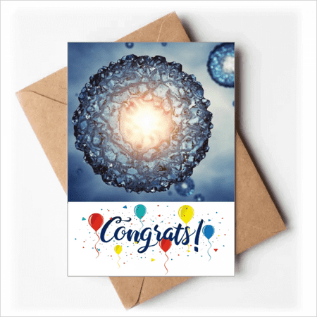 Blue Science Cells Microcosc Pattern Wedding Cards Congratulations ...