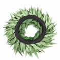 Artificial Eucalyptus White Flower Wreath, 20 Inch Outdoor Front Door ...
