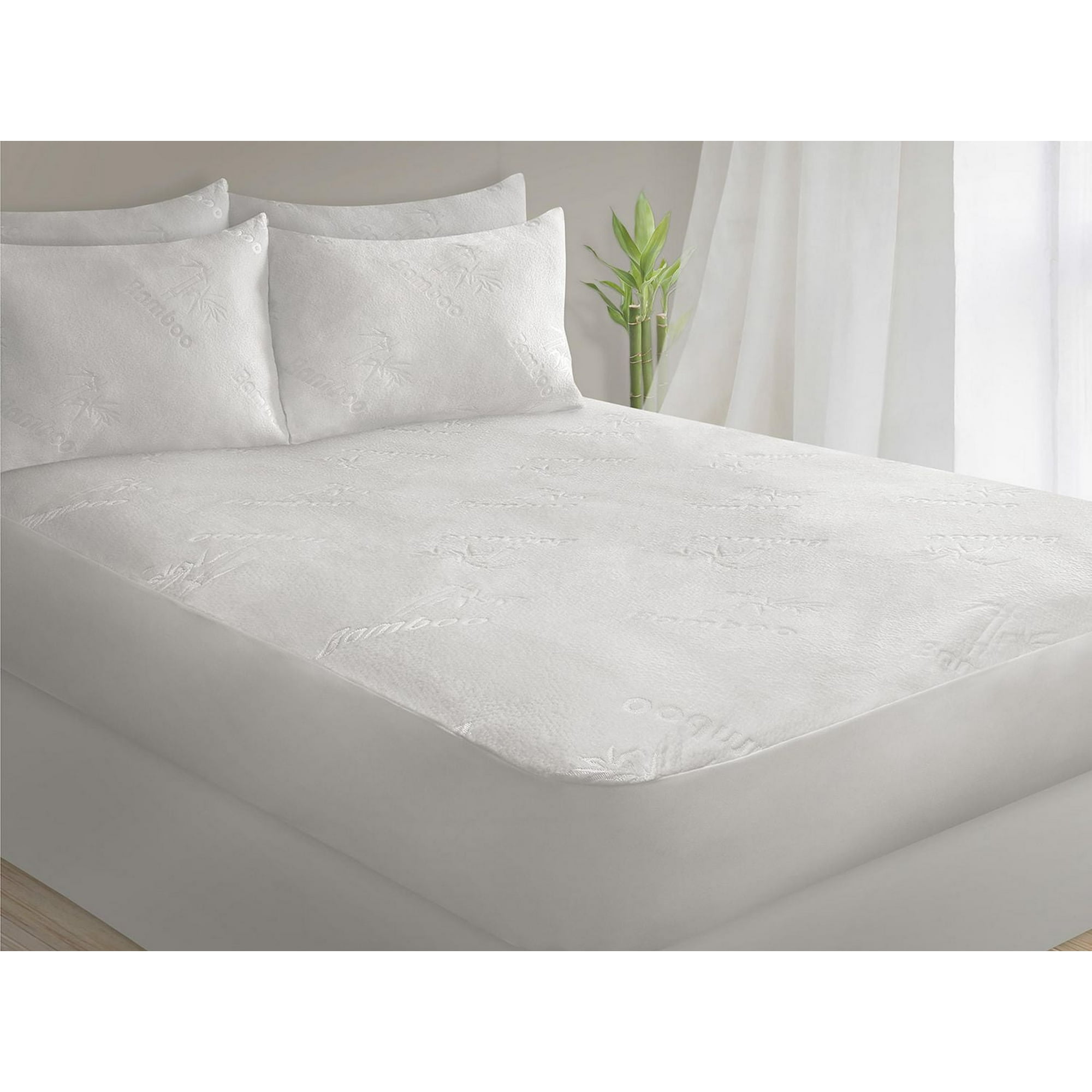 Click here for Safdie & Co. Mattress Protector K Bamboo Jacquard... prices