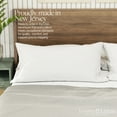 Looms & Linens USA Made, Down Alternative King Size Pillow, Comfortable ...