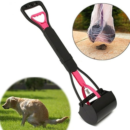 Flmtop Long Handle Dog Pooper Scooper Plastic Pet Waste Clean Pickup ...