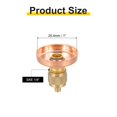 Uxcell 2 Pack 1/4" SAE Service Access Valve with 1" ID Copper Pipe End ...