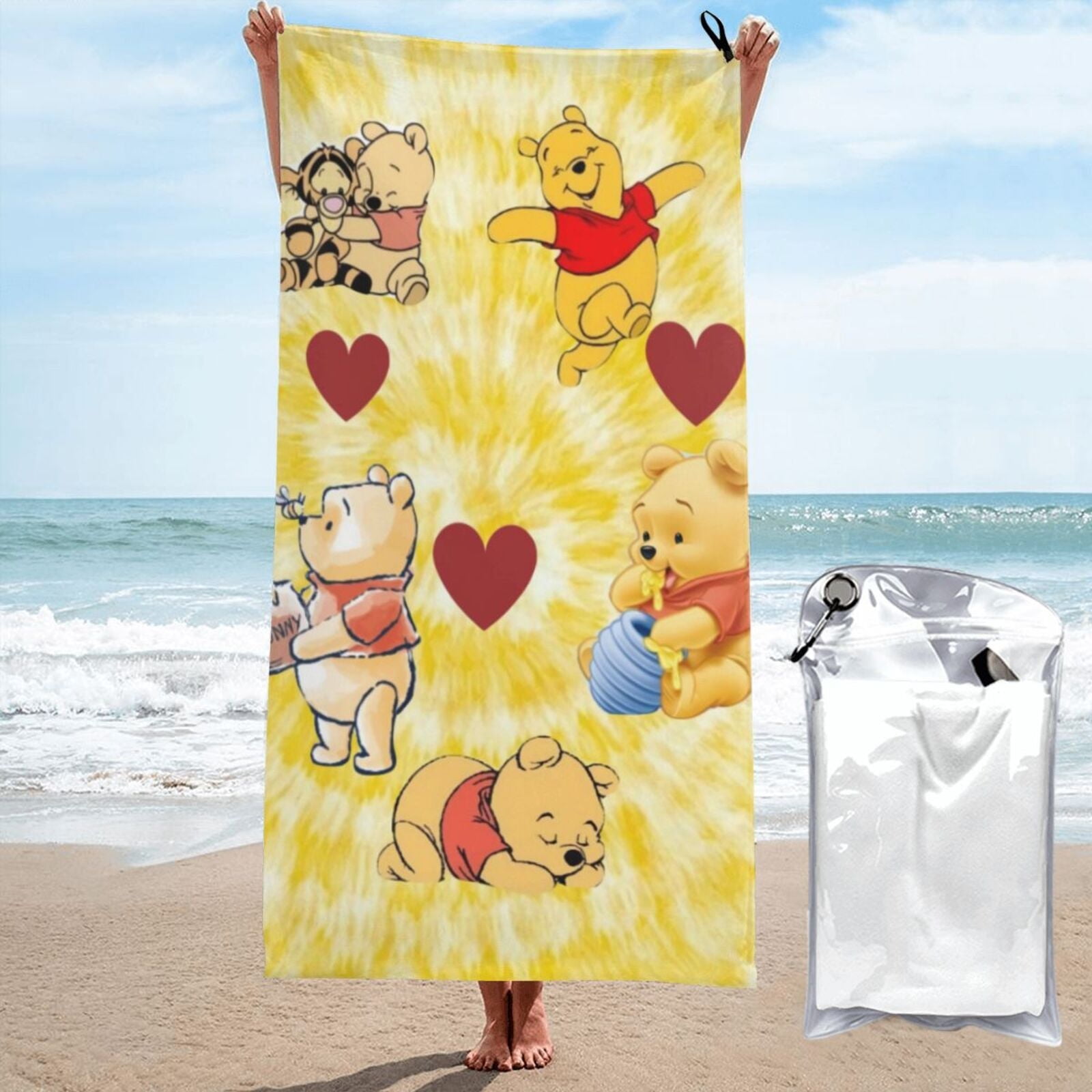 Toalla de playa de Winnie The Pooh, suave, de secado rápido, resistente ...