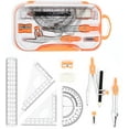 Geometry Tool Kit with Compasses, Protractor, Pencil, Eraser, Sharpener ...