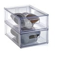 Mainstays Clear Glossy Plastic Pull-Out Closet Drawer Small Size, Adult ...