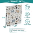 ALAZA Pastel Dog Cartoon Hardcover 3 Ring Binder 1.5" D-Rings with ...