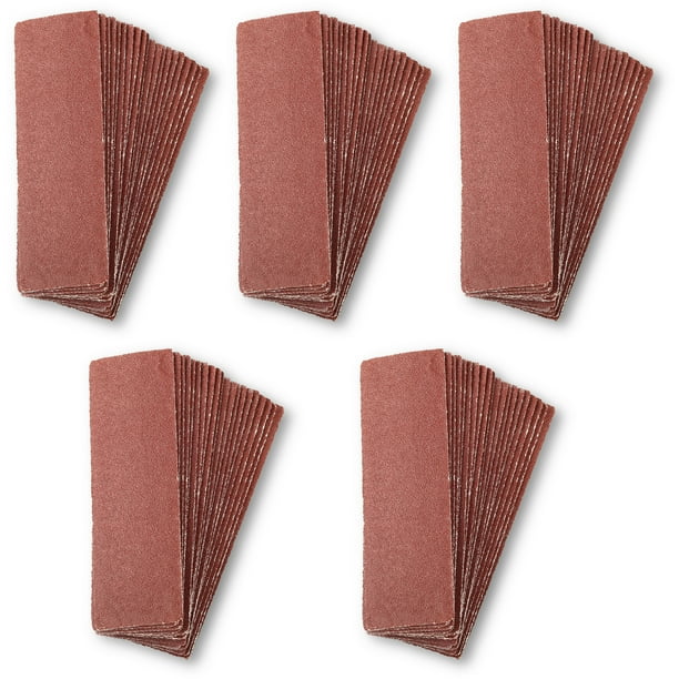 SPEEDWOX 100 PCS Hand Sanders 3.5 x 1.2 Inch Grit 120 Detail Handle ...