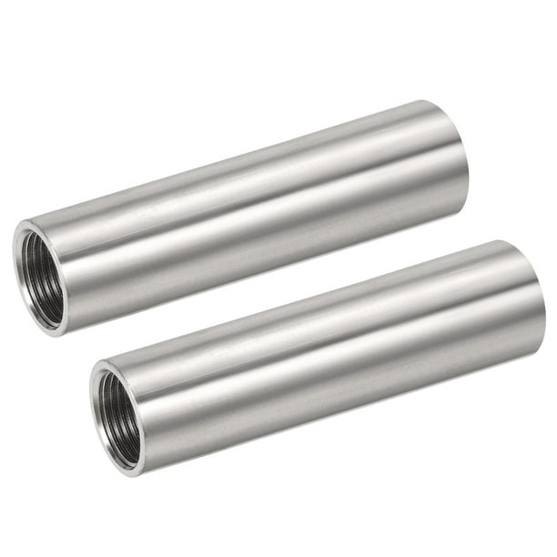 Uxcell G1/2 Female Thread 100mm Stainless Steel Straight Pipe Coupling ...