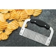 HIC Wavy Crinkle Cutting Tool, Steel Blade, Salad Chopping Knife ...