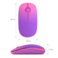 2.4G Slim Wireless Mouse, Nano Receiver, Portable, for MAC, PC, Laptop ...