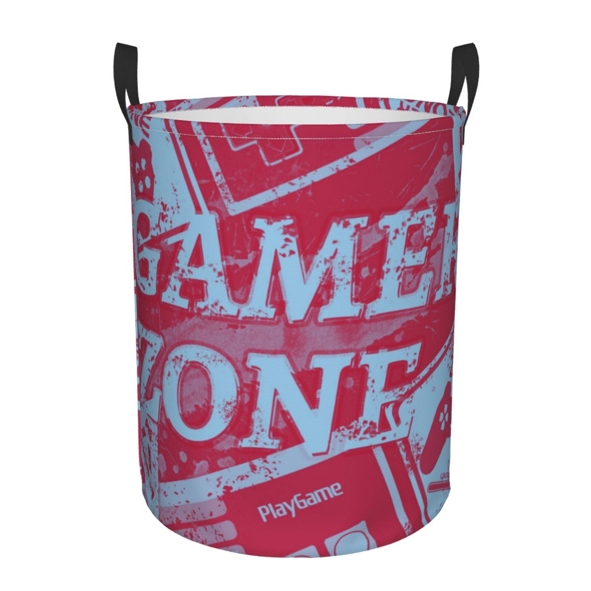 TEQUAN Waterproof Laundry Hampers, Game Console Gamer Zone Pattern ...