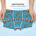 Boys Underwear, Cute Food Fries Burger Pizza Comfort Cotton Breathable ...