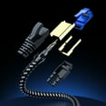 Cat7 Ethernet Cable 8ft, 2-Pack (Black) - Braided High-Speed Network ...