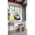 Jofran Rustic Shores Coastal Style Distressed Acacia USB Charging Desk ...