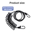 2 Counts Telescopic Elastic Travel Clothes Drying Line Windproof Indoor ...