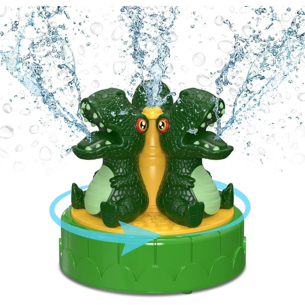 shiyou-Outdoor Water Toys Sprinkler for Kids: Dinosaur Spinning ...