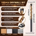 50 Pcs Drywall Rotor Tips 5/32" Drywall Router Drill Bits HSS ...
