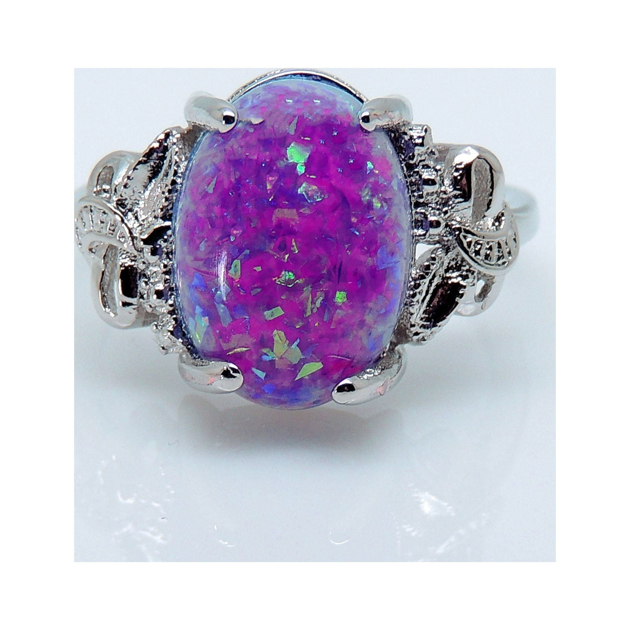 Rings With Purple Flames