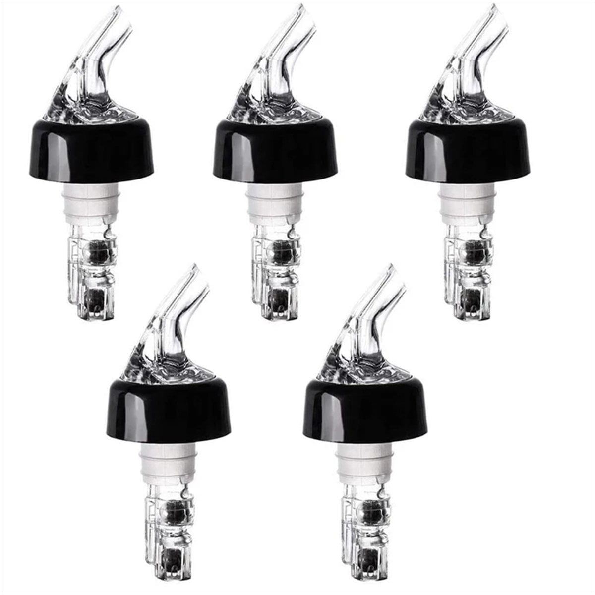5 Piezas 30ml Vertedor de Licor de Plástico Botella de Vino de Vertedor ...