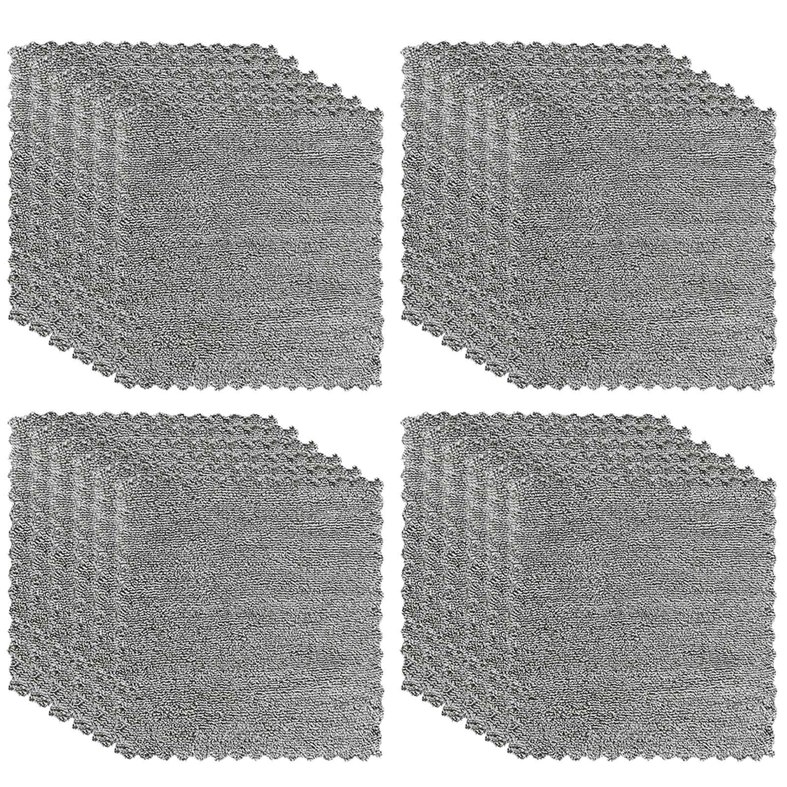 Yulier 24 Pcs Reusable Cleaning Cloths  Super Soft And Absorbent Dish Rags  Multipurpose Dish Cloths  Kitchen Dish Towels  Tableware Quick-Drying Towe