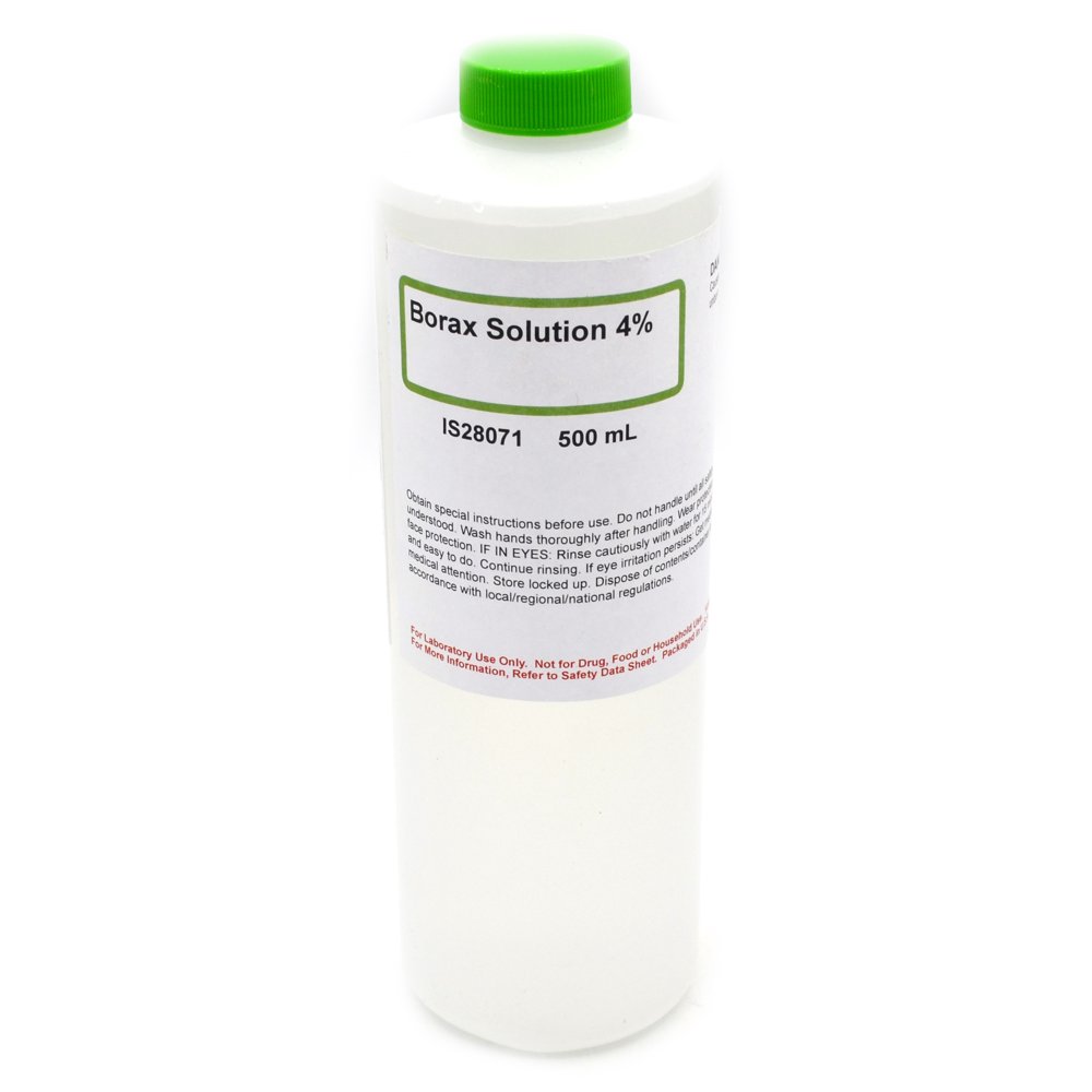4% Borax Solution, 500ml - Laboratory Grade - Excellent for a pH Buffer ...