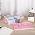 1-Pack Clear Plastic Storage Box with Lid, Stackable Organizer ...