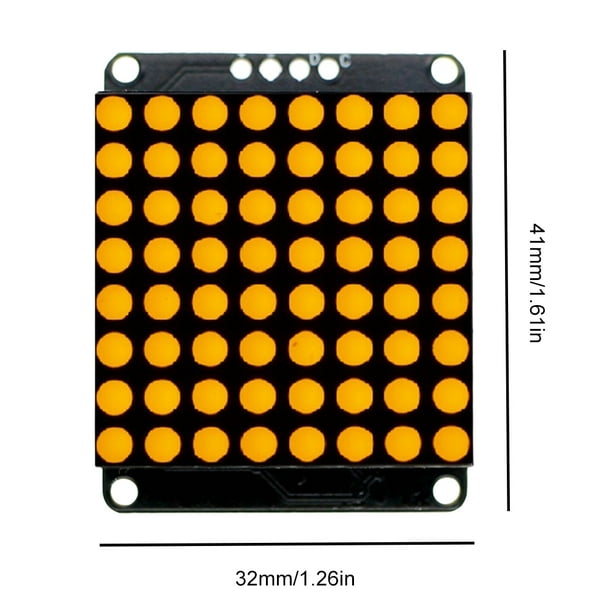 Módulo de control de pantalla LED HT16K33 8x8 Dot Led Matrix Module 5V ...