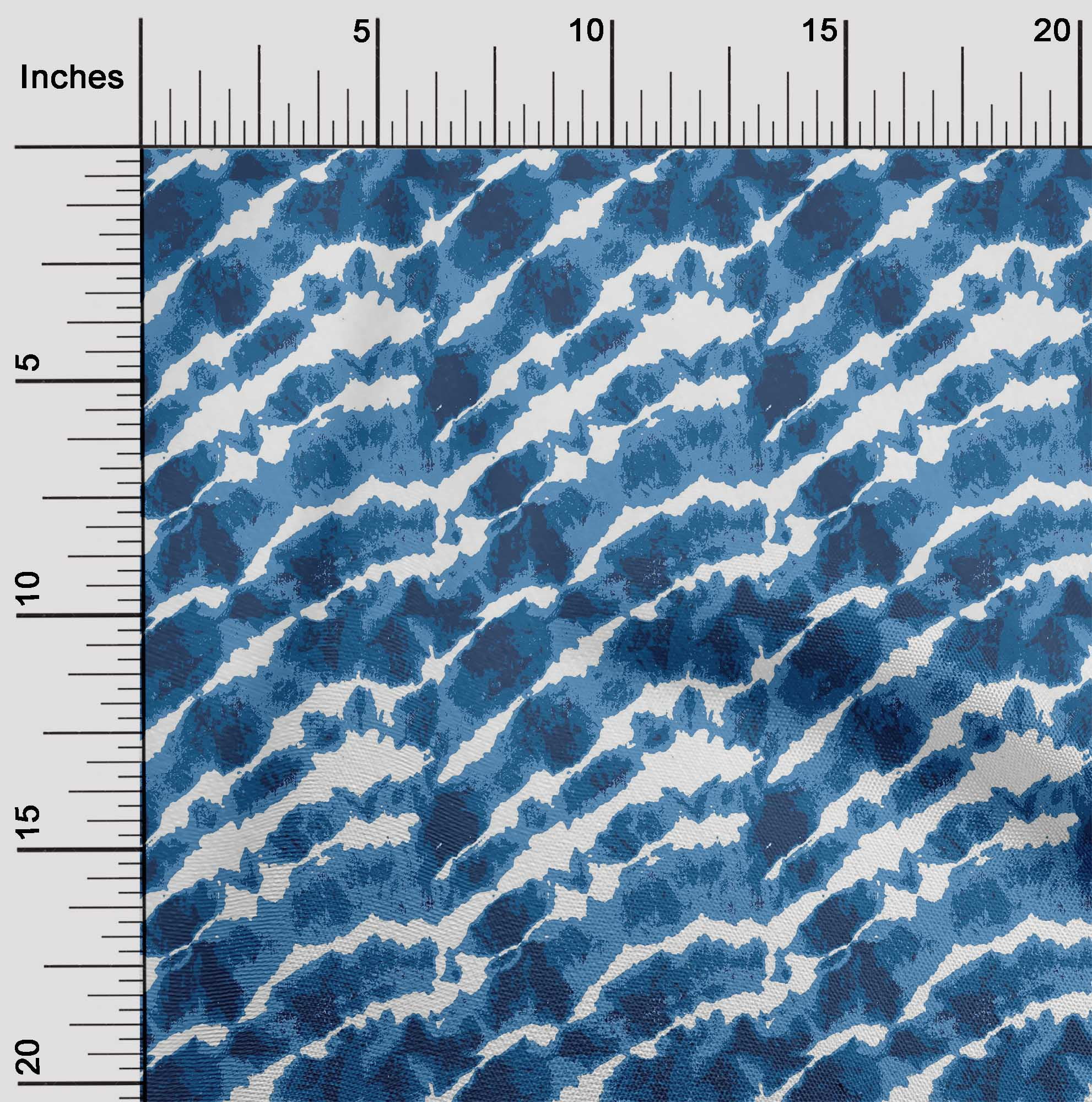 oneOone Silk Tabby Dark Navy Blue Fabric Print Shibori Quilting ...