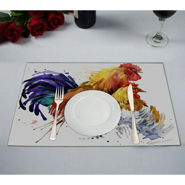 Rooster Placemats
