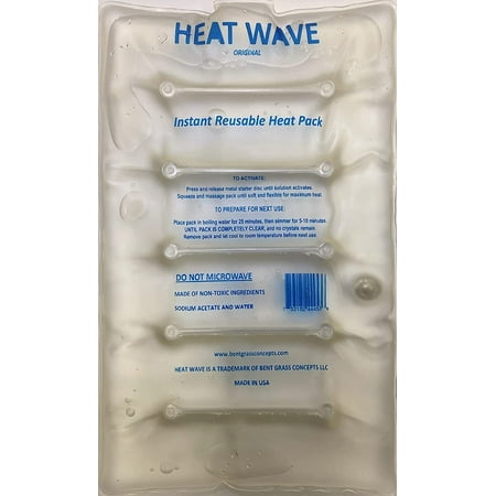 Made in USA: Heat Wave Instant Reusable Heat Packs – Large (8x12 ...