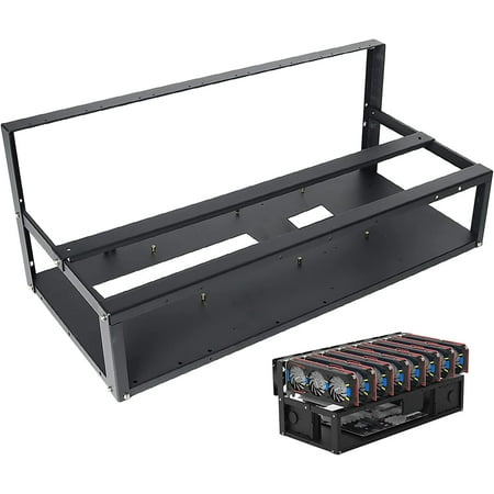 Mining Rig Frame - 6/8 GPU Steel Open Air Miner Mining Computer Frame ...