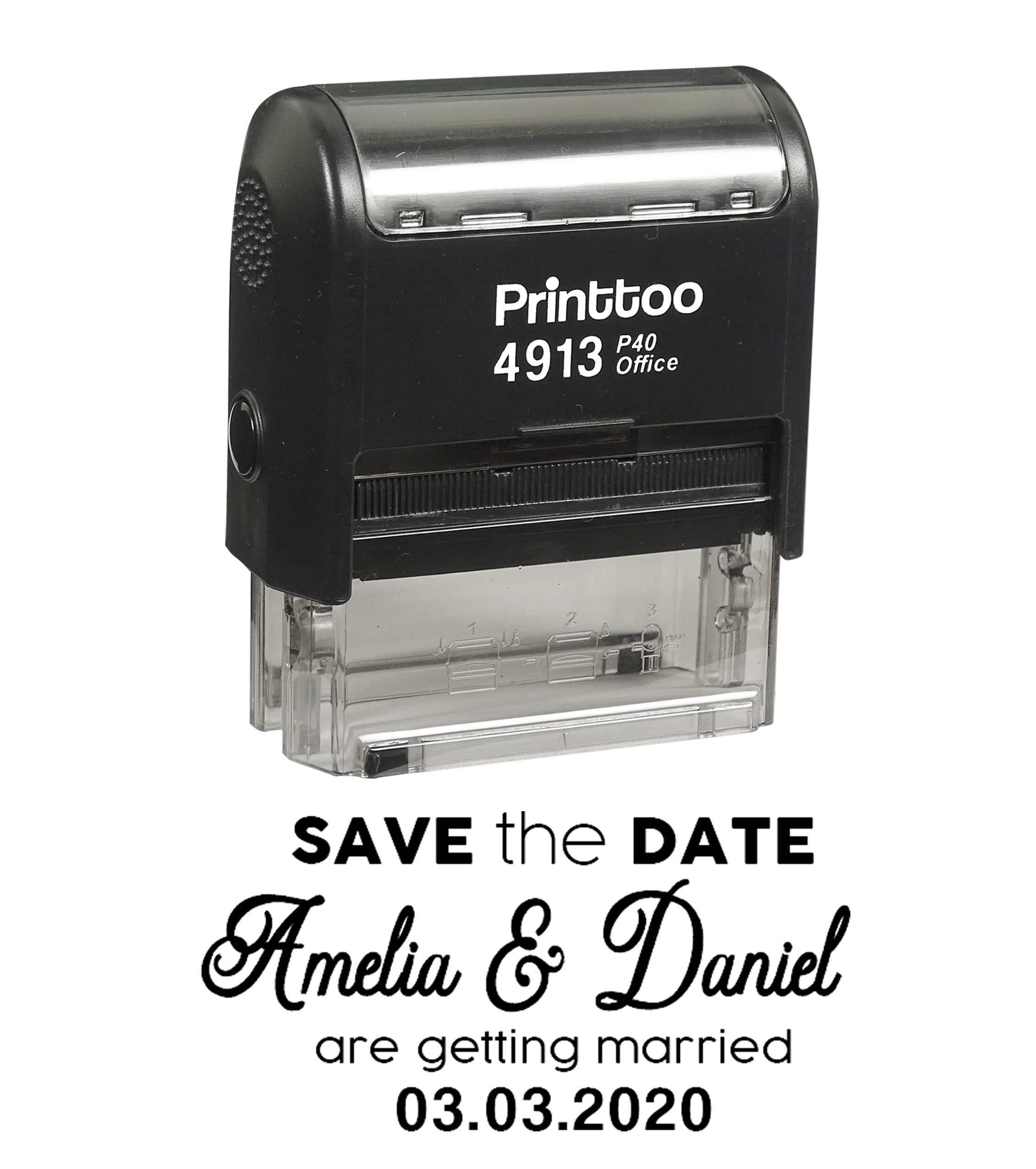 Personalized Self Inking Monogram Stamp Custom Signature Logo Stamper ...
