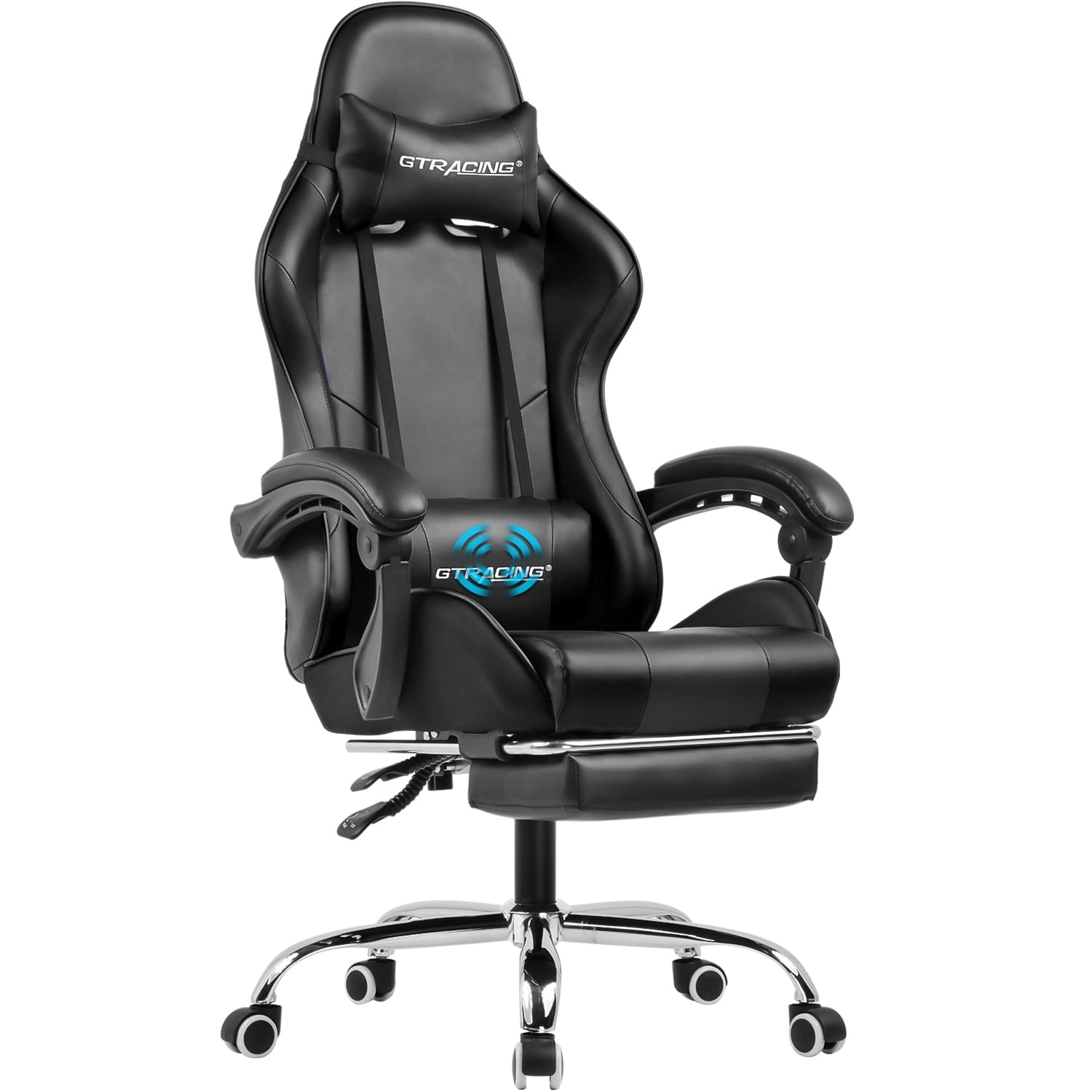 Gtracing Gaming Chair With Footrest Massage Office Chair For Adults