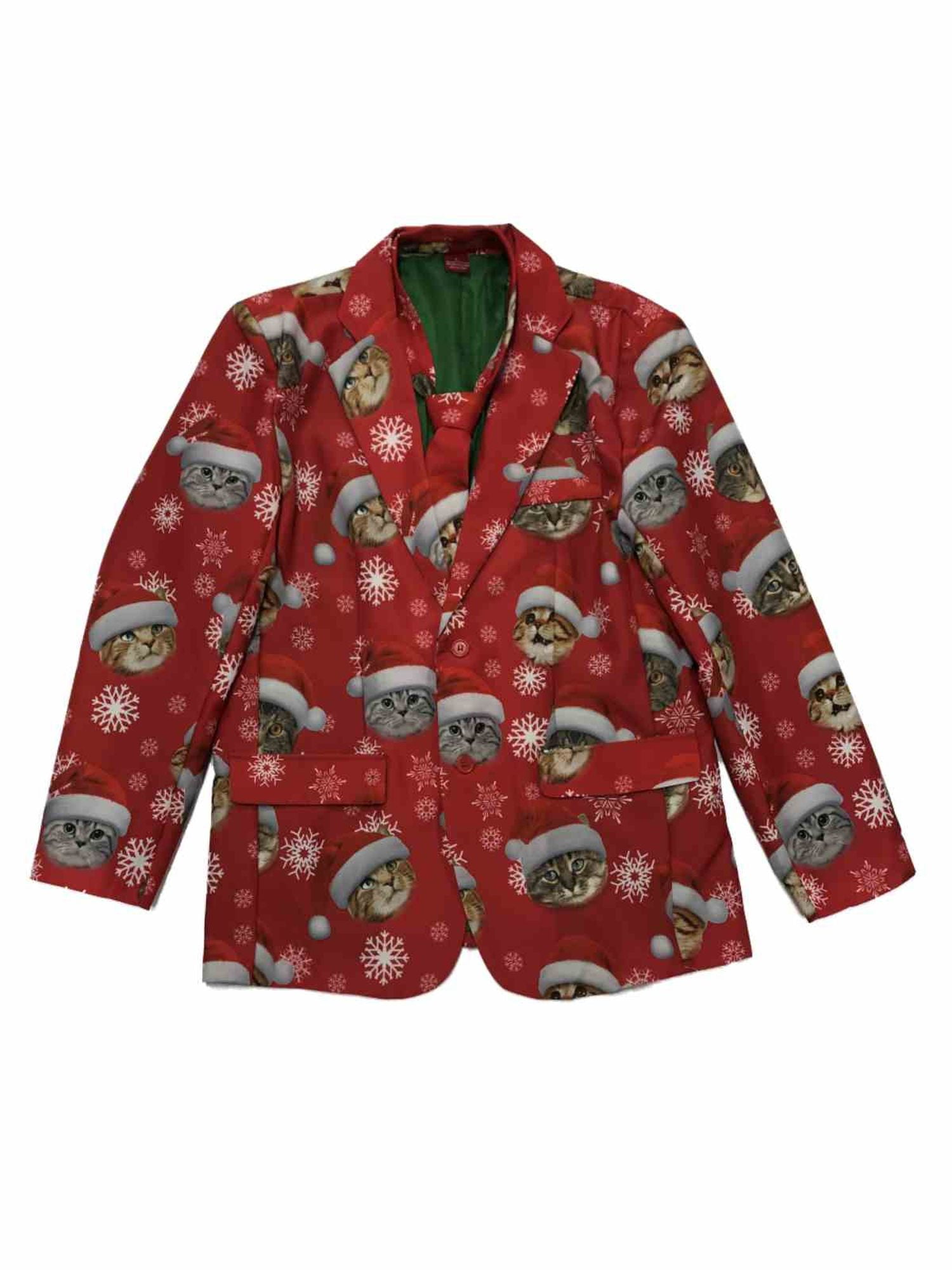 Not So Suit Suit Men's Christmas Holiday Blazer and Tie - Walmart.com