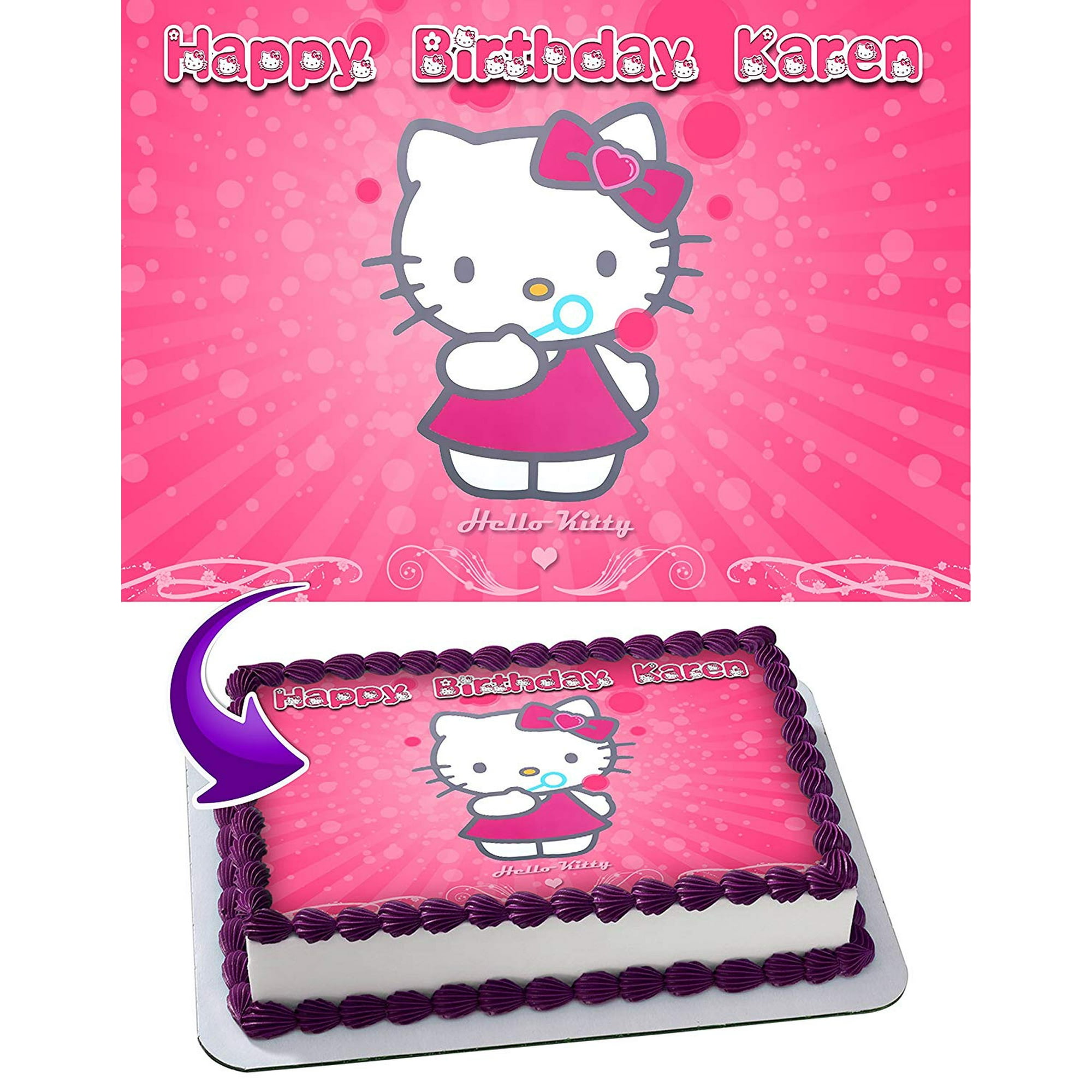 Walmart Hello Kitty Cake
