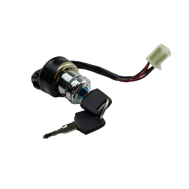 ATV, Go Kart Key Switch Ignition Switch - Chrome (3 position / 6 wire ...