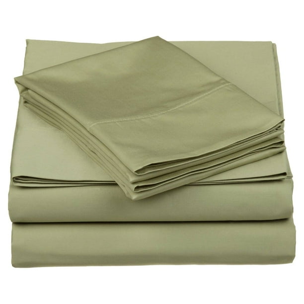 500 Thread Count 100% Cotton Solid Sheet Set by Superior - Walmart.com