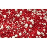 Sprinkle Deco Red and White Polka Dot Edible Decoration Confetti ...