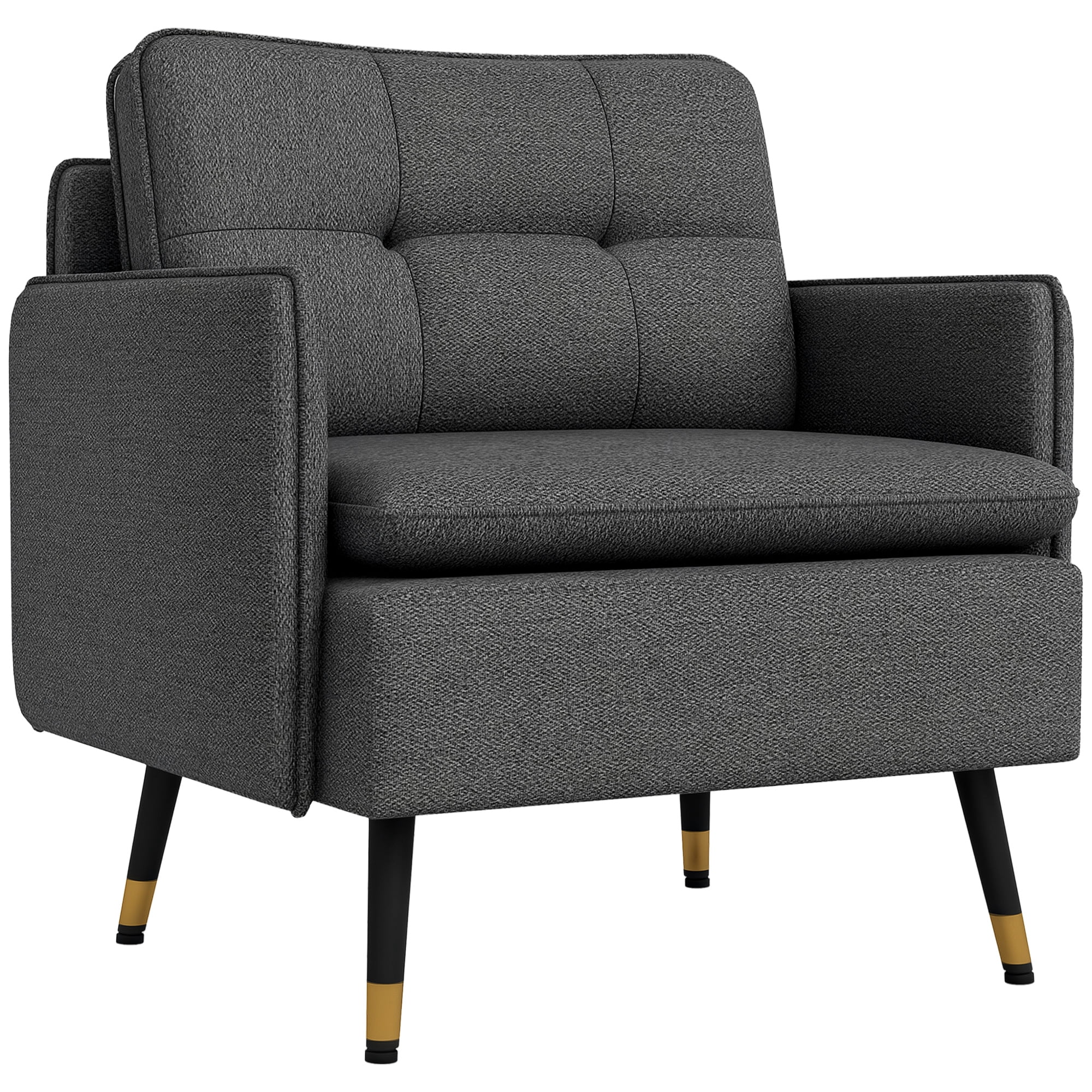 Click here for Homcom Accent Chair With Tufted Back Cushion And S... prices