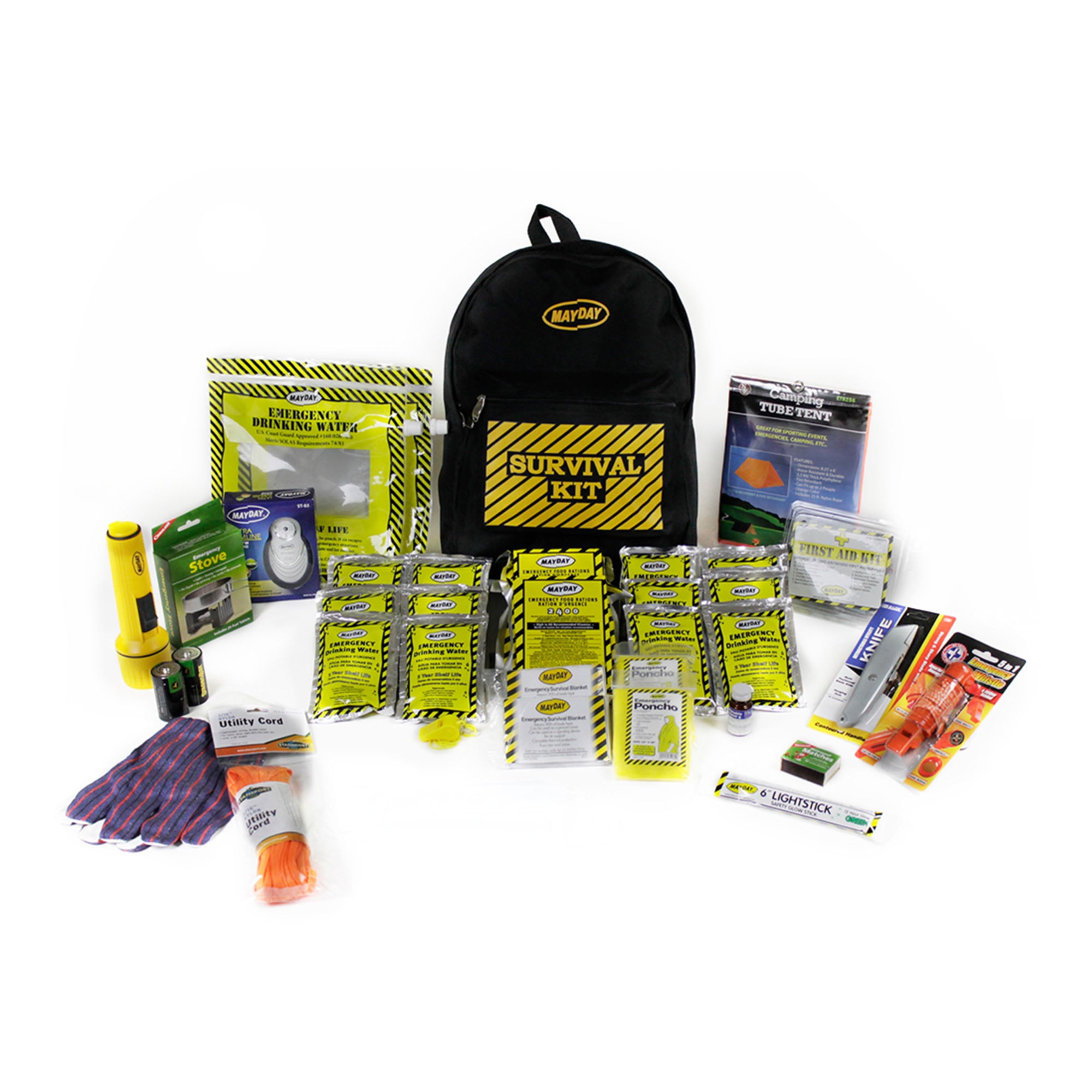 MayDay Deluxe Emergency Backpack Kit - 2 Person - Walmart.com